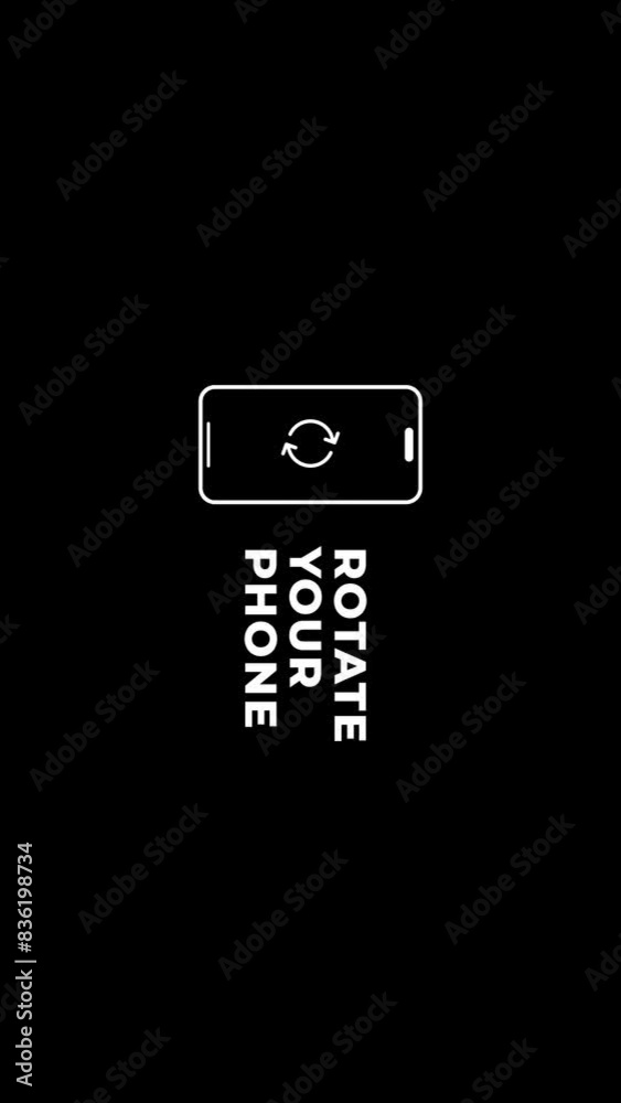 Rotate your phone animation Stock ビデオ | Adobe Stock