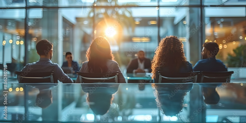 Team-building activities in a corporate conference room. Concept ...