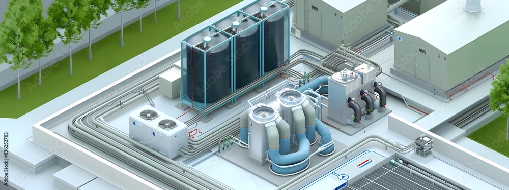 Eco Cooling System Diagram of a Green and Sustainable Air Conditioning ...