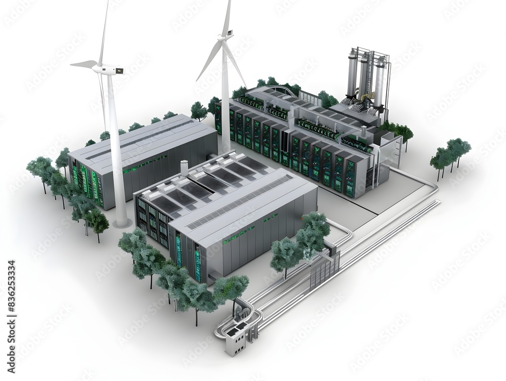 Wind Energy Data Center Plan A of Green Technology Infrastructure ...