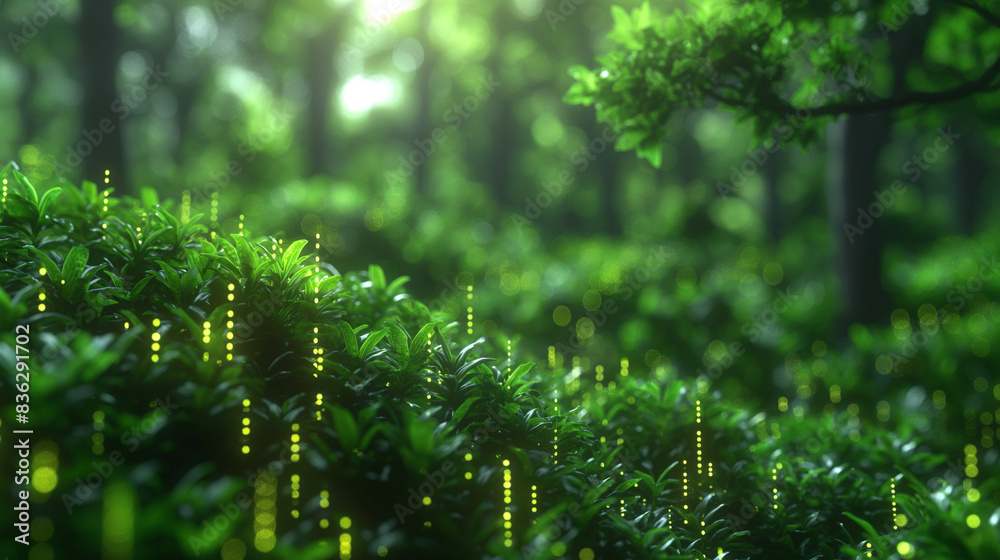 Trees grow with innovative microcircuit boards green computer Green ...