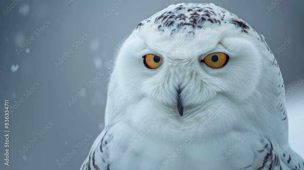 A large white owl the snowy owl also known as the polar or Arctic owl ...