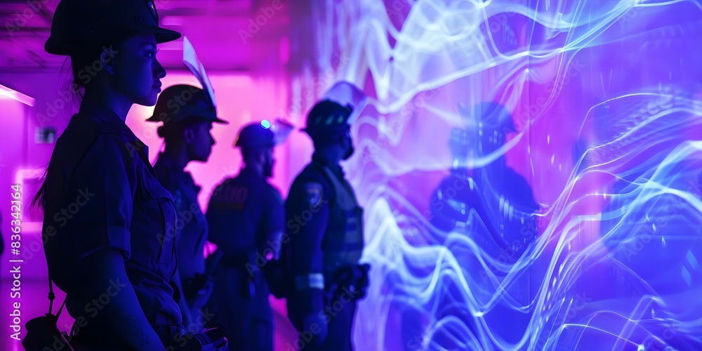 Emergency operators security guards police officers and immigration in ...