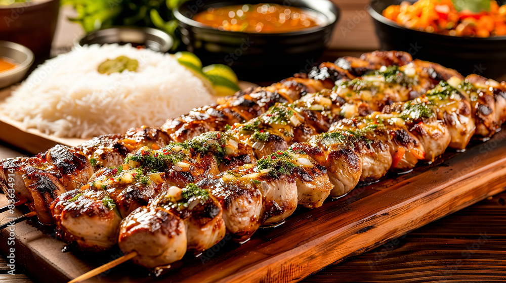 Chelo Kabab is a classic Iranian dish consisting of grilled meat ...