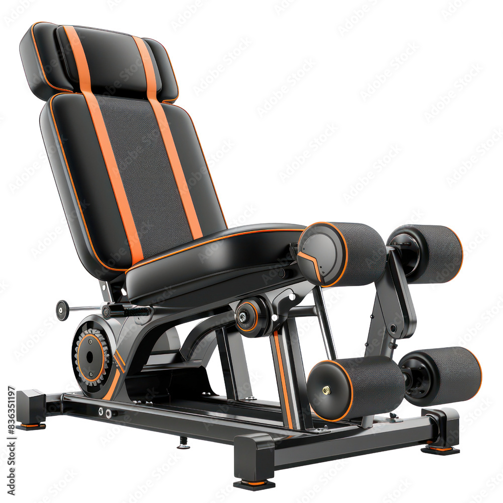 Adjustable leg extension and curl machine for gym and home workouts ...