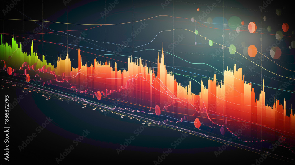 An RSI (Relative Strength Index) graph portraying overbought and ...