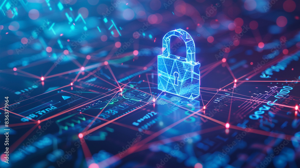 Secure access to personal information and internet cyber security theme ...