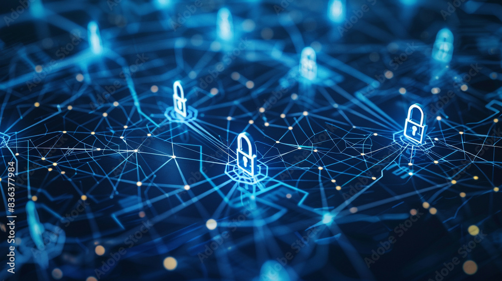 Secure access to personal information and internet cyber security theme ...