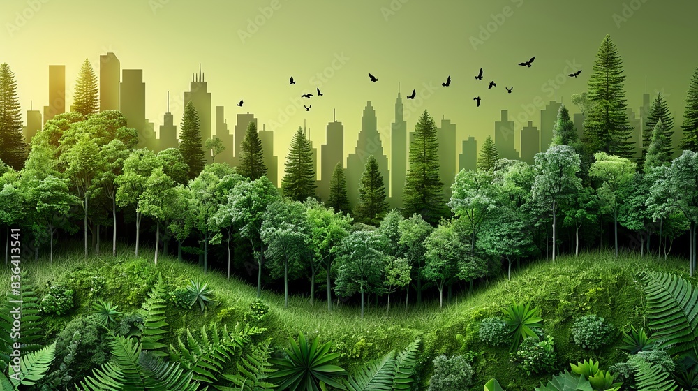 Human thinking towards preserving nature, reducing carbon footprint ...