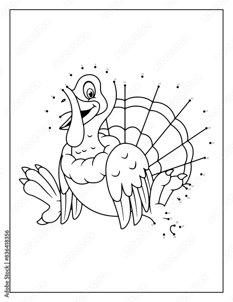Animals dot to dot activity book for coloring page Stock Vector | Adobe ...