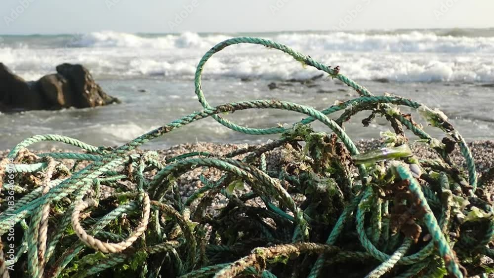 Cabo de Gata-Níjar Natural Park and Marine Reserve. Abandoned nets in ...