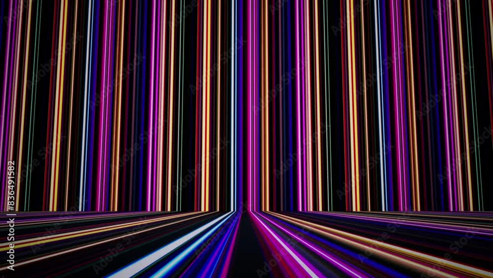 Colorful abstract light streaks effect animation background. Music ...
