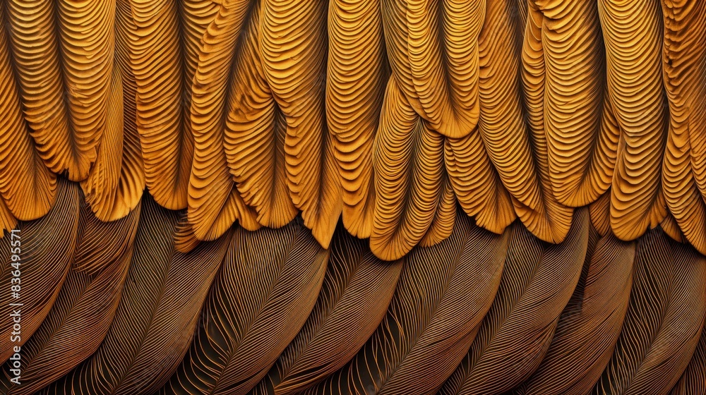 High resolution eagle feather textures with intricate patterns for ...