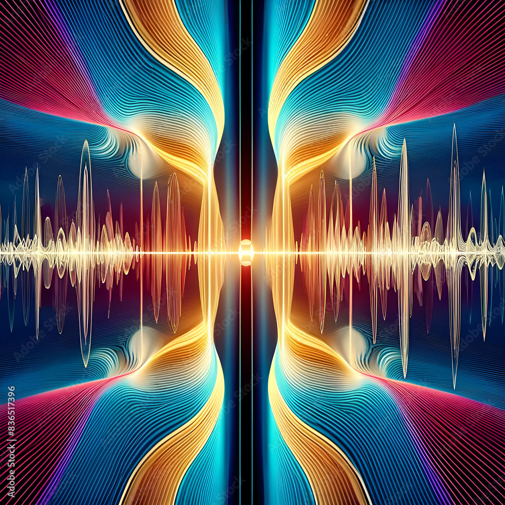 Abstract Sound Waves, angle at which a beam of X-rays of a particular ...