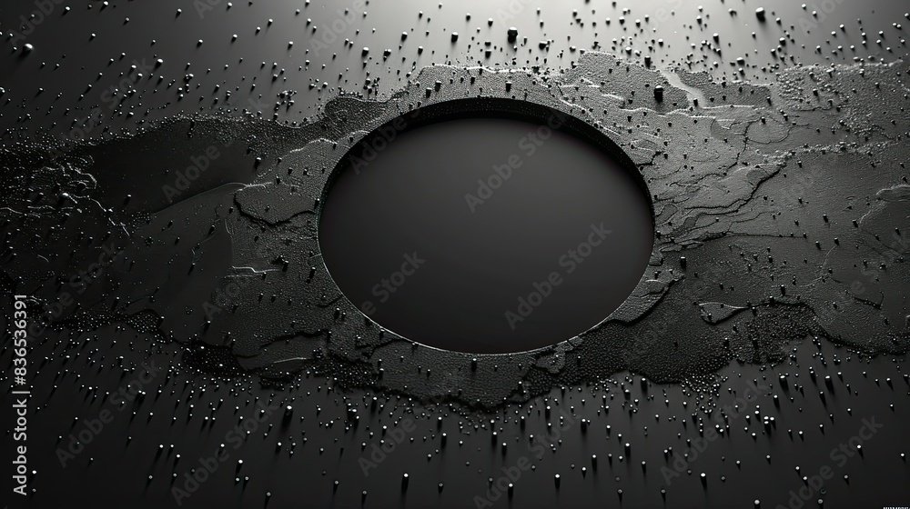 pixelated arcade black full black circle gradient screen, black, gray ...