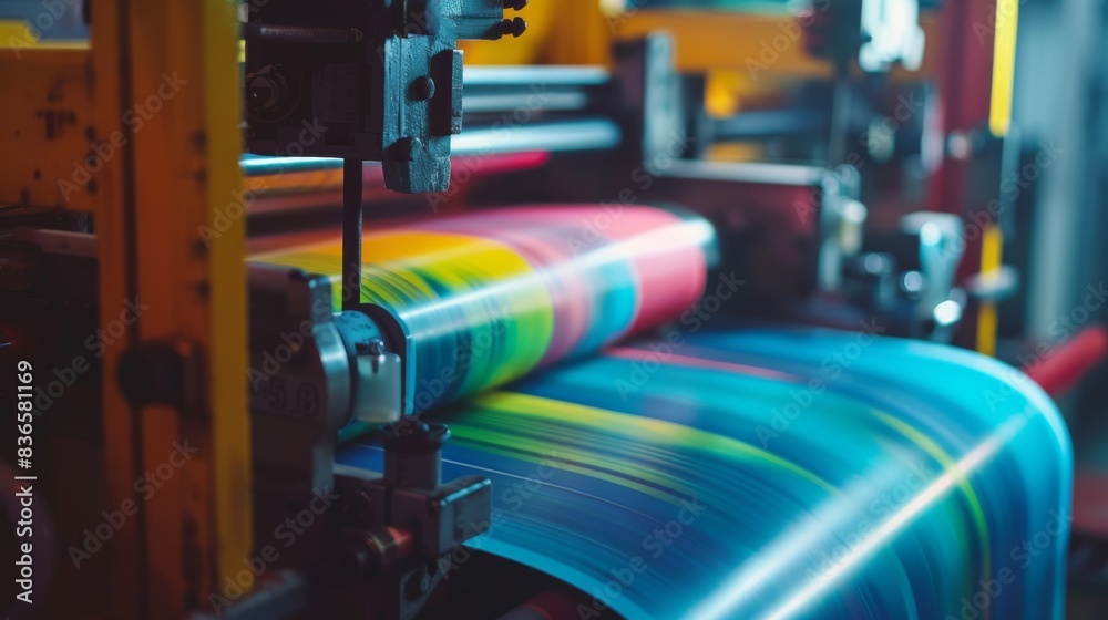 High-quality magazine, brochure, and poster printing services. Close-up ...