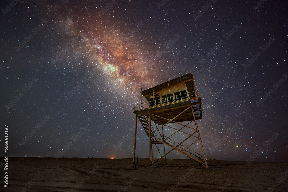 Milky way Galaxy in singing dune Qatar- Galactic core bay in Qatar ...