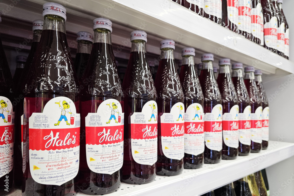 Bangkok, Thailand June 01, 2024 Hales Blue Boy on shelf. Hales Blue Boy ...