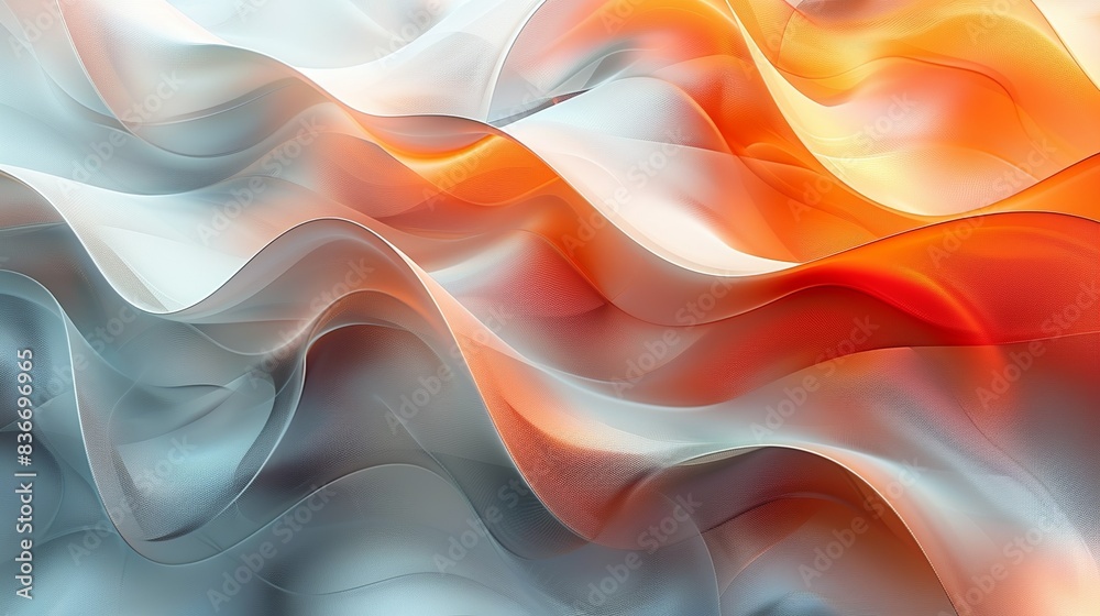 Abstract minimalist background with a series of overlapping forms ...