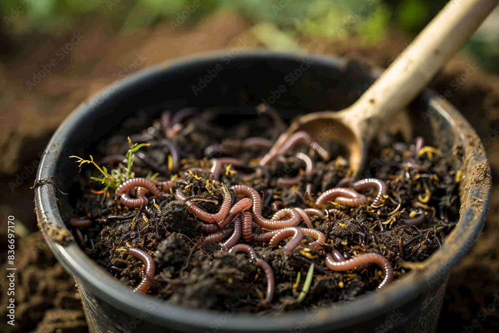 Reproduction of earthworms for vermicomposting agriculture. Organic ...