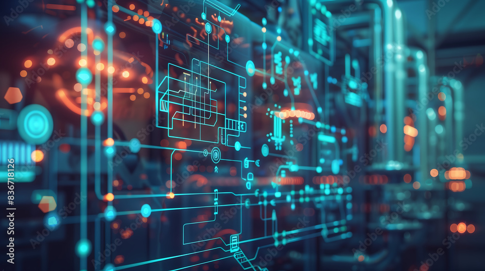 abstract digital background with futuristic security icons and data ...