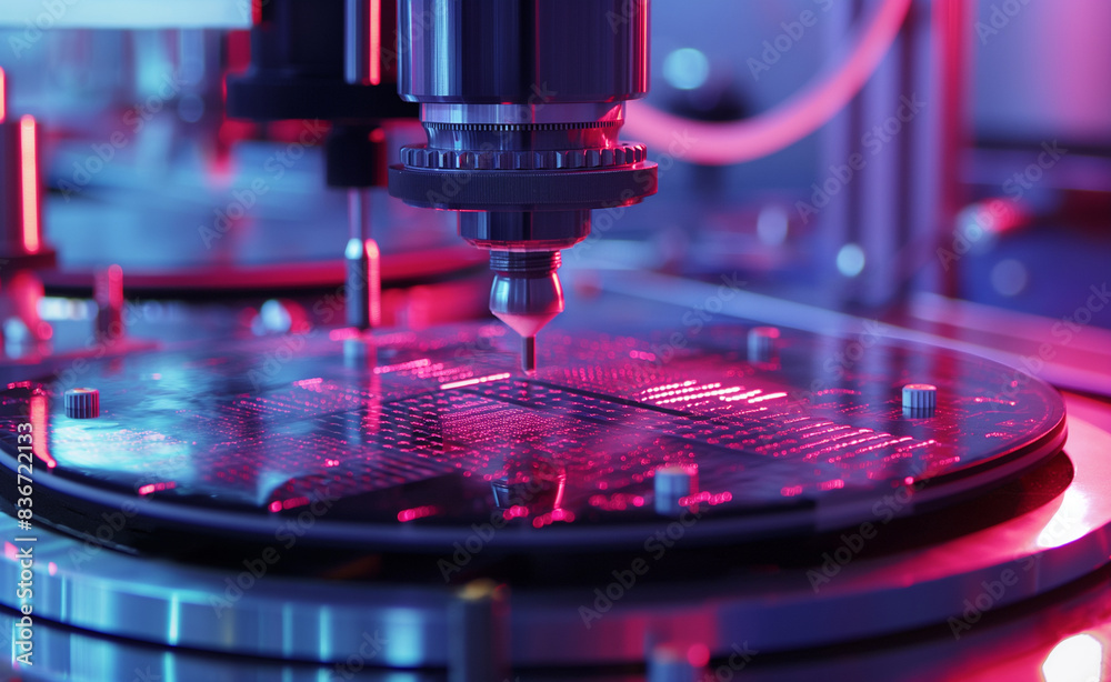 Atomic layer deposition process in AI chip production, highlighting the ...