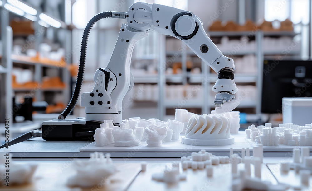 Robotic arm using AI to manage post-processing tasks in 3D printing ...