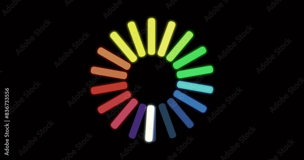 4K loading pending circle icon background animation featuring an amazing set of business and ...