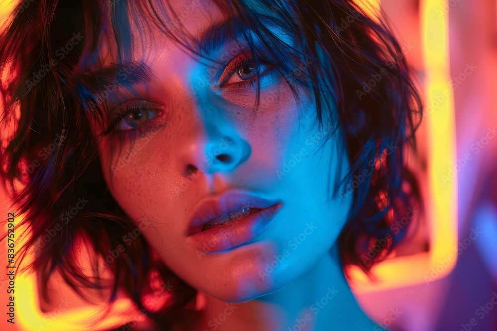 lgbt transgender woman A closeup of a transgender woman looking ...