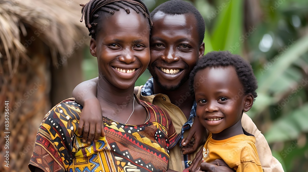 Congolese family. Democratic Republic of the Congo. Families of the ...
