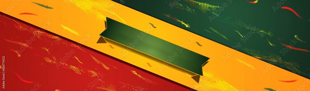 Juneteenth freedom day banner. Black history month flag, African ...