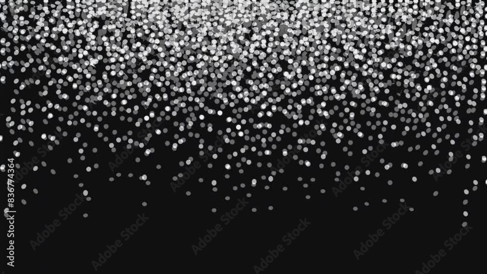 Blinking Star falling glitter particles Falling White confetti ...