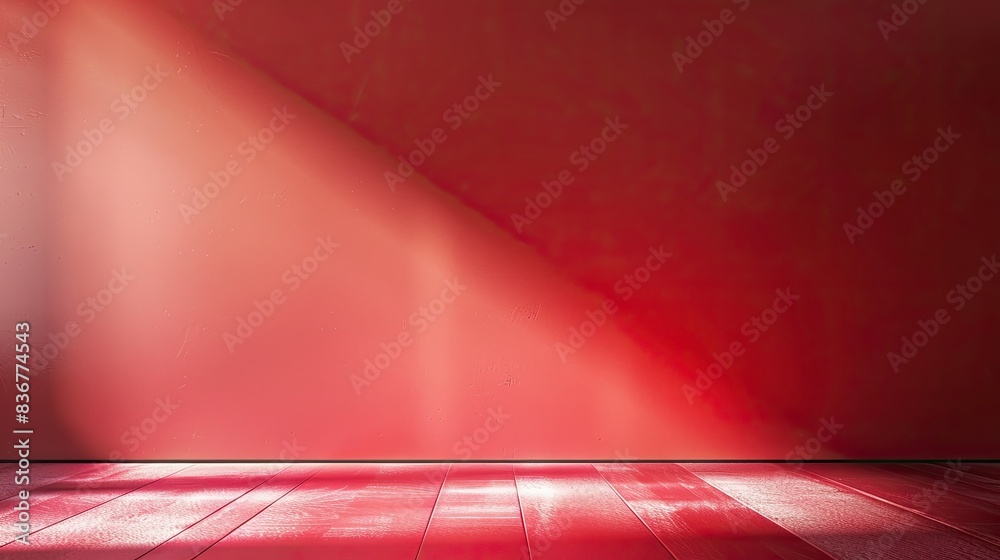 Tranquil Minimalist Wallpaper: Warm Summer Evening in Light Red ...