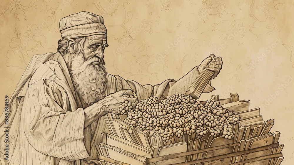 Biblical Illustration of the Parable of the Rich Fool: Man Planning to ...