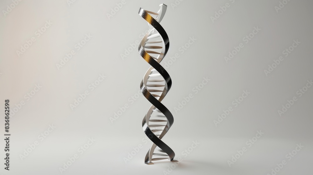 Stylized representation of a DNA double helix. The structure is ...