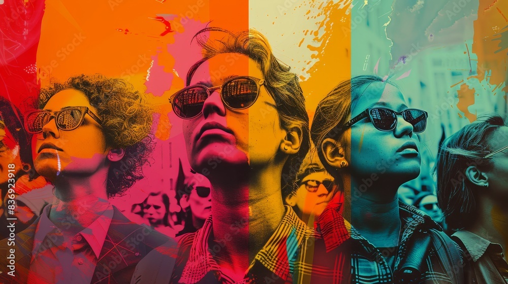 A collage of images showing the evolution of LGBTQ rights from early ...