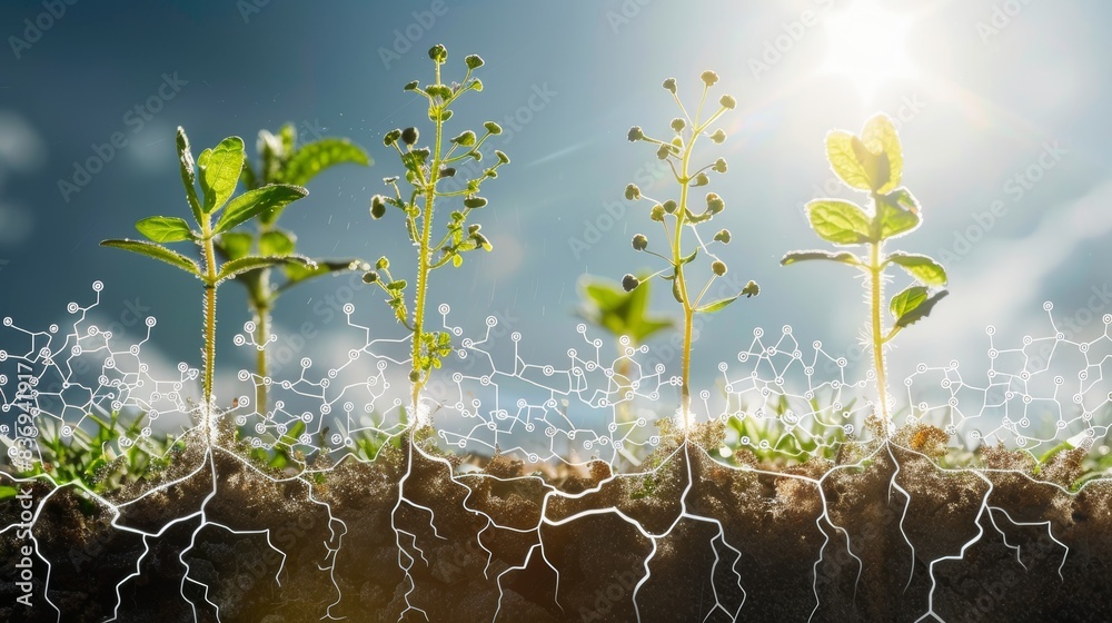 A diagram illustrating the chemical equation for photosynthesis ...