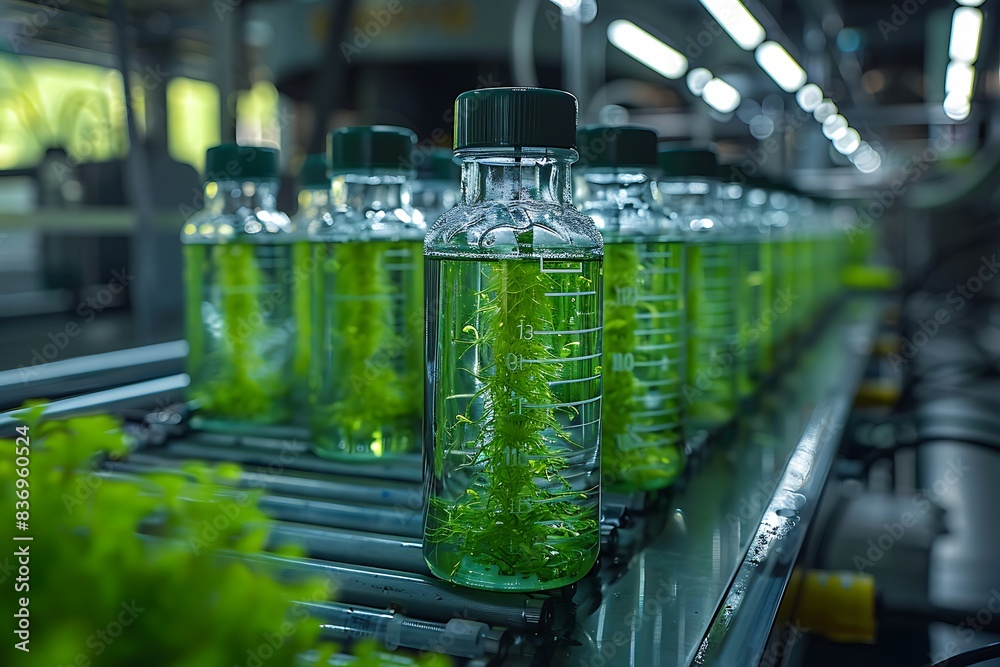 Biofuel industry project involving algae research in industrial ...