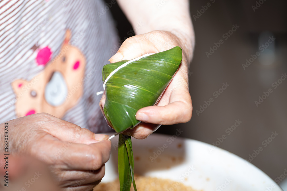 Make Zongzi Traditional Chinese Rice Dumplings for Dragon Boat ...