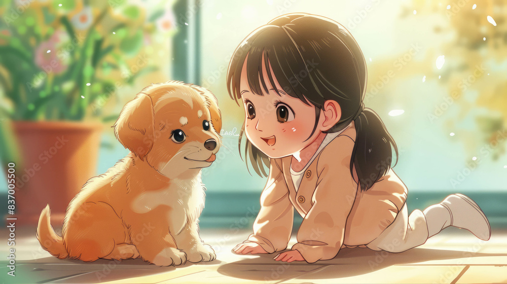 This heartwarming image captures a cute Asian elementary school student ...