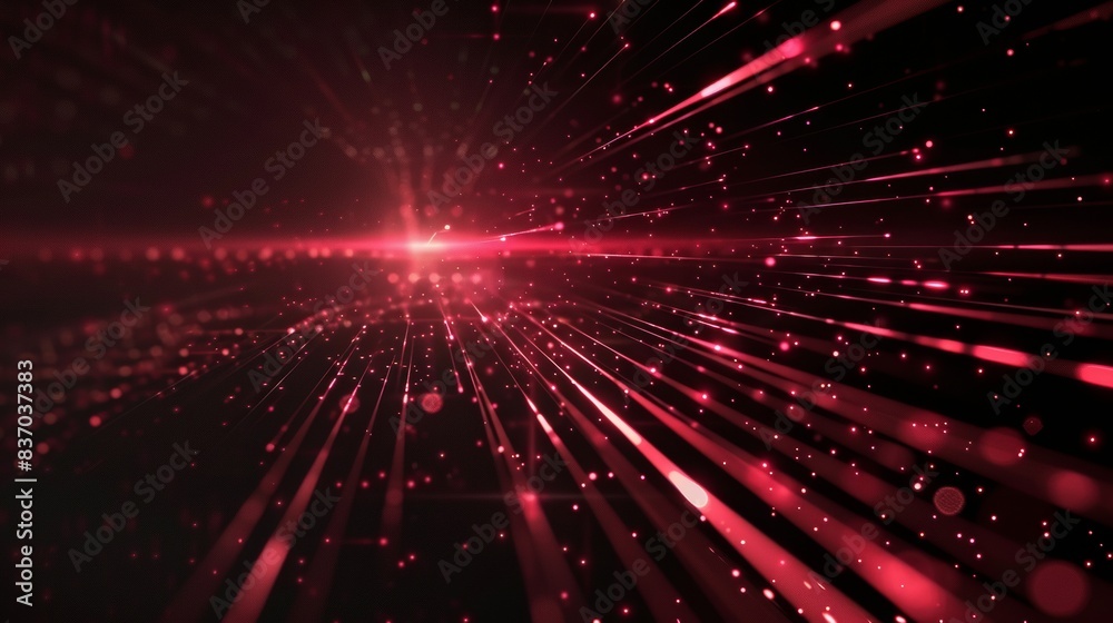 Abstract Red Laser Beam Light. A stunning visual of a red laser beam ...