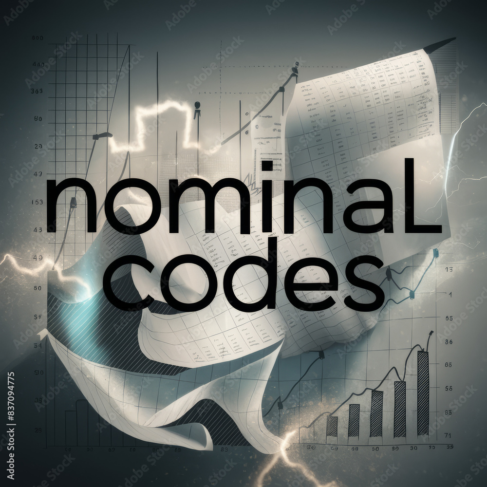 Visually Engaging Image Featuring the Words "Nominal Codes" with Data ...
