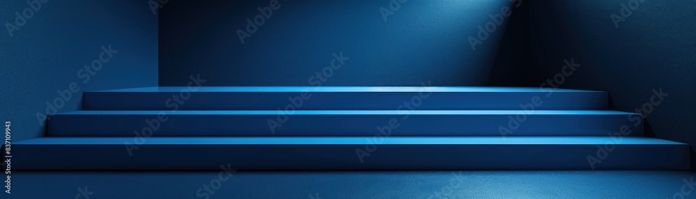 A solid bold navy blue background that provides a sophisticated and ...