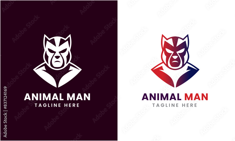 Monkey logo icon, monkey man vector, forest monkey face minimalist ...