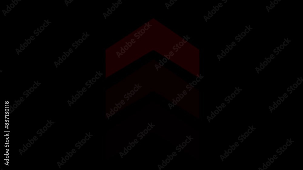 Animation of sweep arrow icon, upward and transparent with black ...