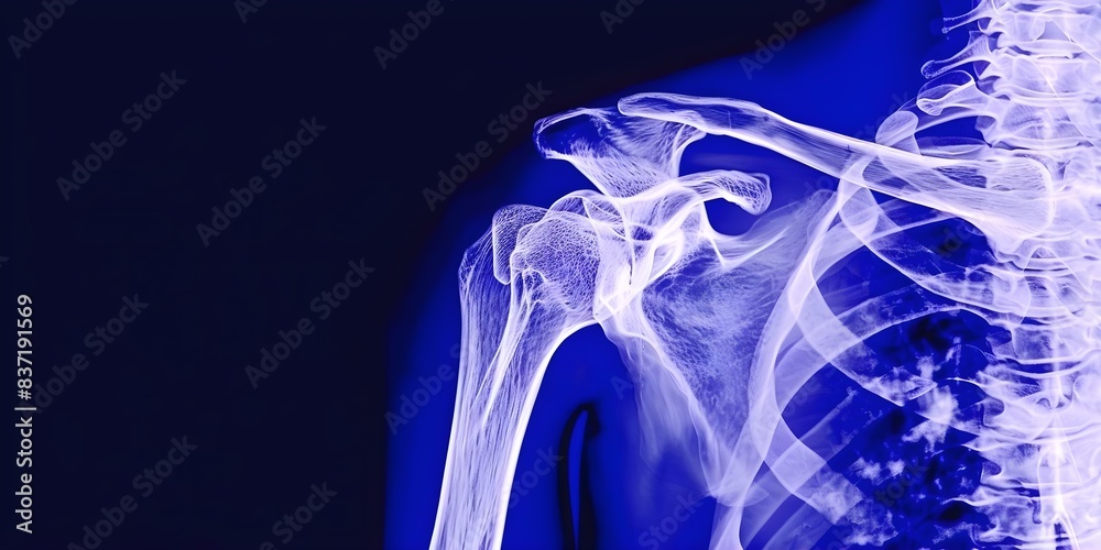 Detailed Bone Structure of the Human Shoulder Joint X-ray Image ...
