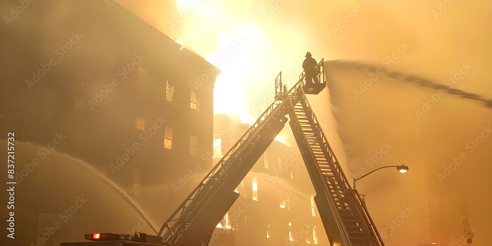 NYC firefighters respond to building fire extinguish flames after fire ...
