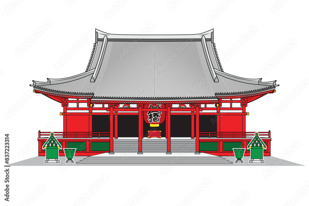The famous temple in Tokyo Japan – Senso ji Asakusa kannon temple main ...