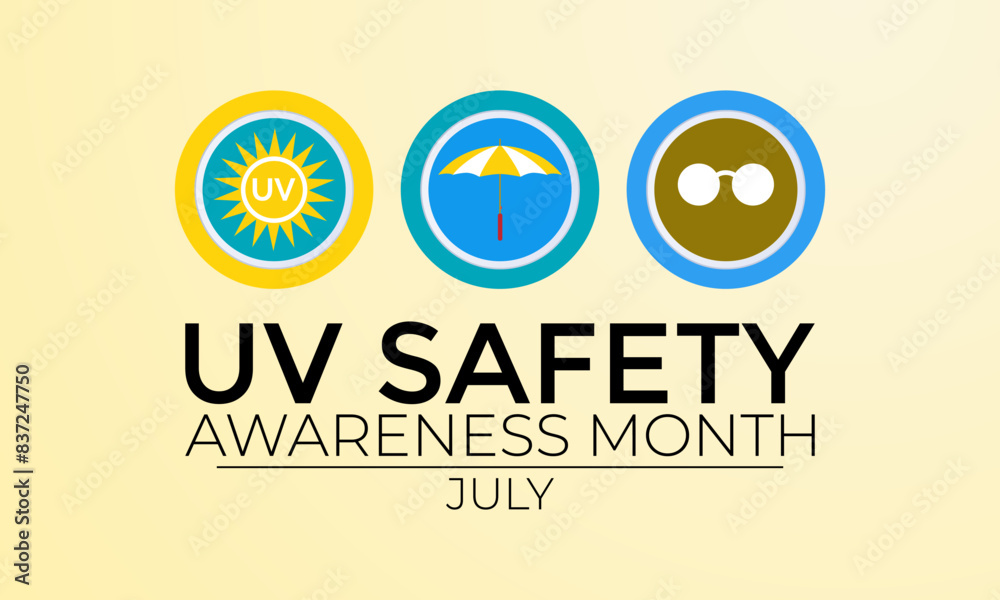Vector illustration on the theme of UV safety awareness month is ...