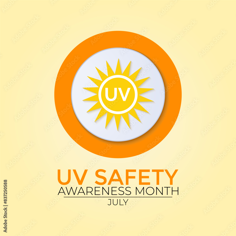 Vector illustration on the theme of UV safety awareness month is ...